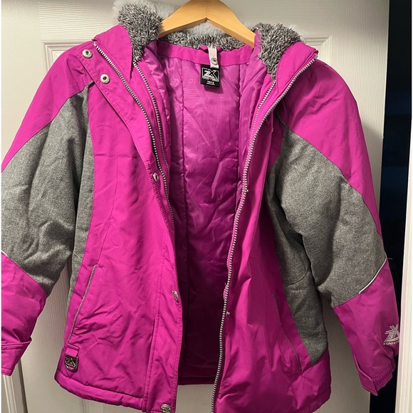 ZeroXposur | Jackets & Coats | Girls Double Zip Winter Jacket Pink And ...